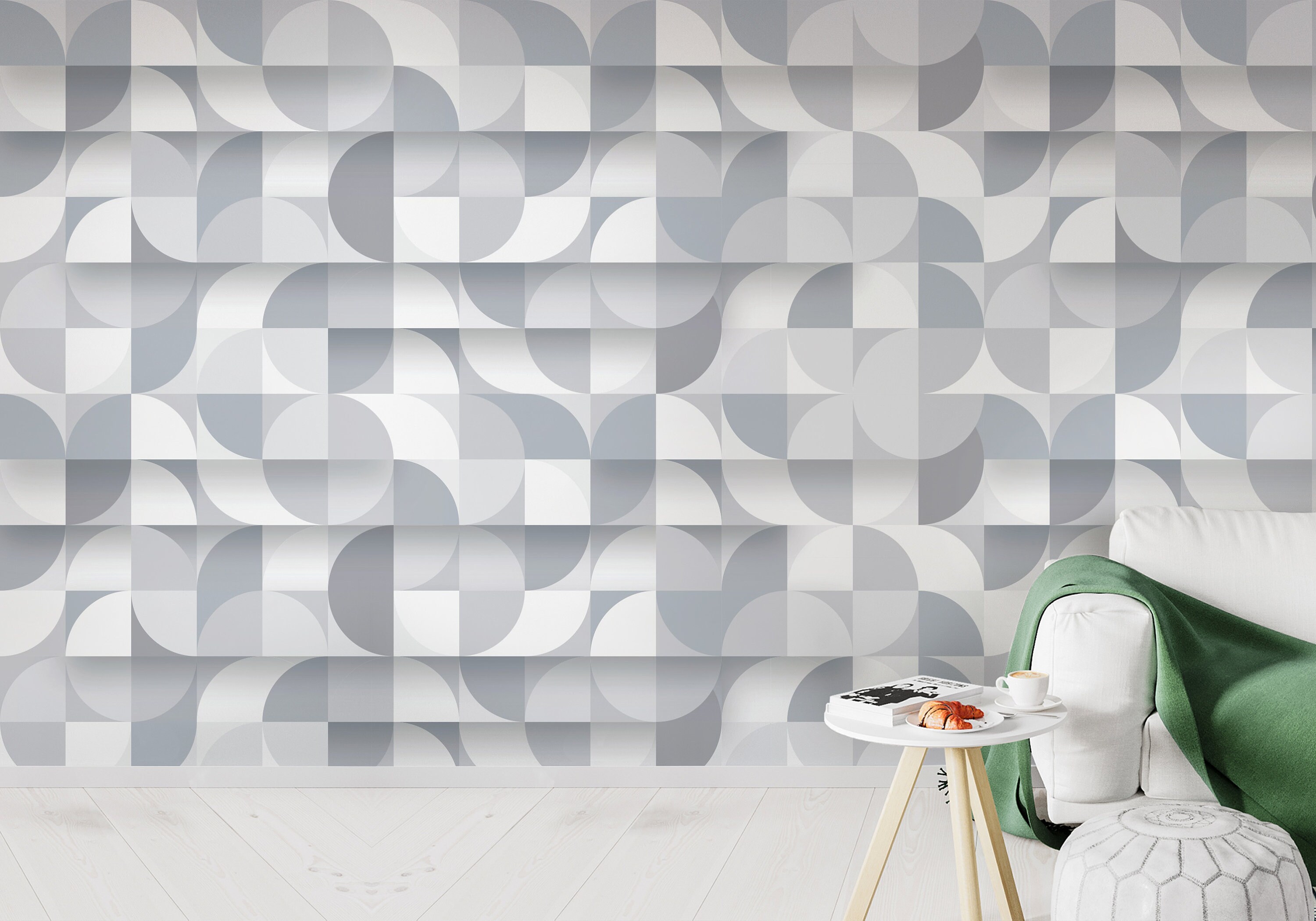 Peel & Stick Wallpaper Removable Wallpaper Geometric Mural | Etsy