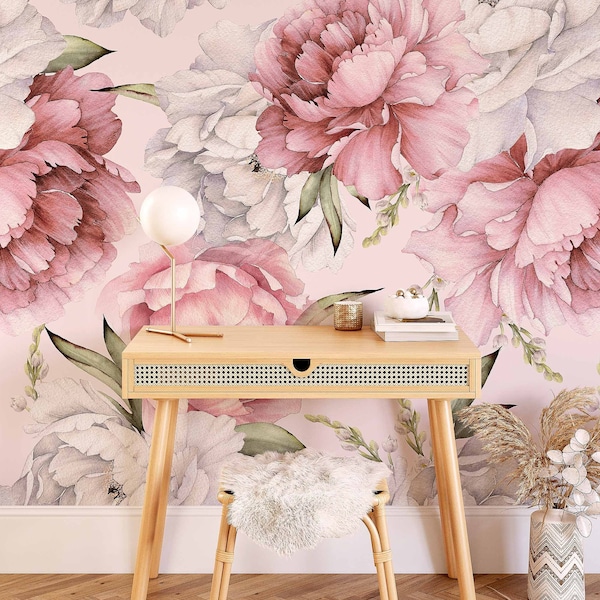 Pre Pasted Wallpaper Mural - Etsy