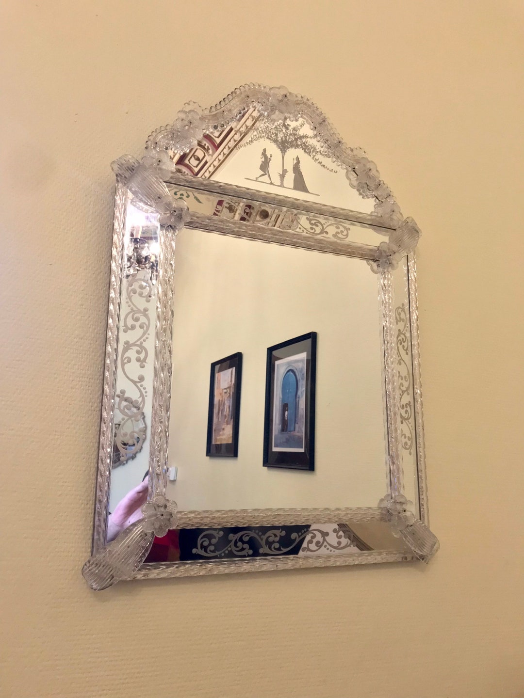 Opulent Murano Mirror ~ Giardino Dell’amore Venetian Crystal Mirror ...