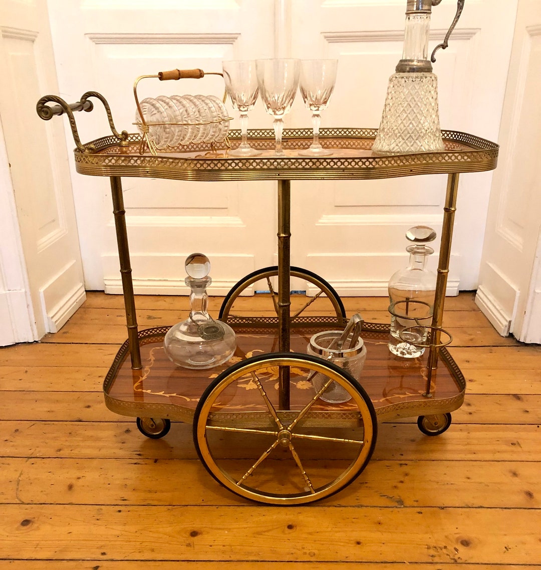 Opulent Italian SERVING TROLLEY-BAR TROLLEY Empire Style V. Fratelli ...