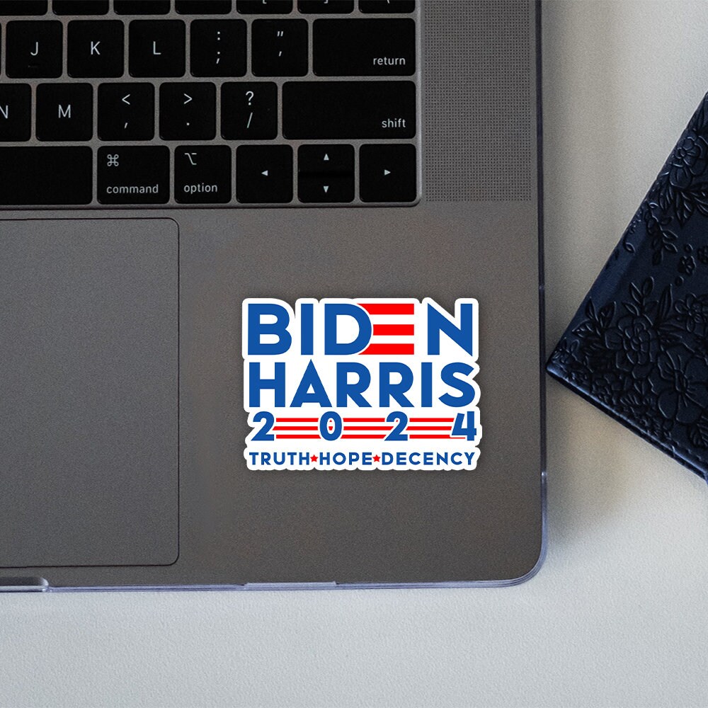Biden Harris 2024 Sticker, Biden Harris for President 2024, Truth, Hope ...