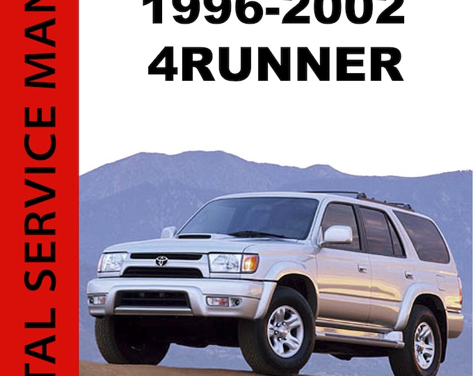 1996-2002 Toyota 4runner Service Repair Maintenance Manual FSM + Wiring ...