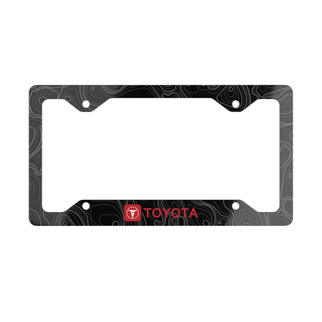 Retro, Topographic, 80's Logo, Toyota, Metal License Plate Frame - Etsy