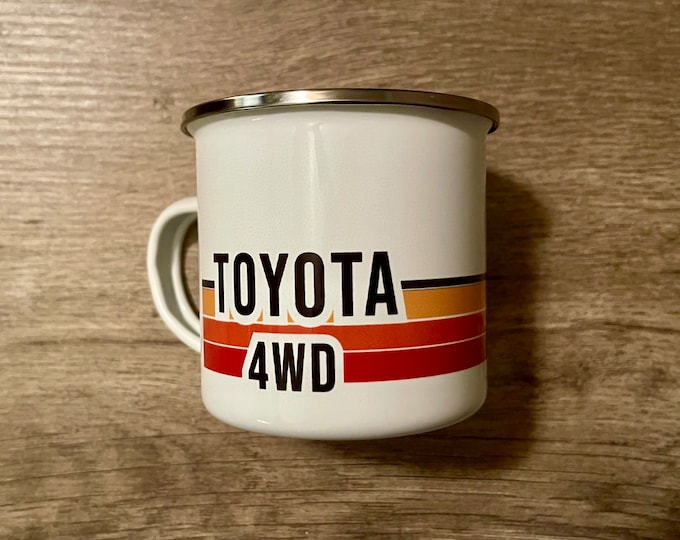 Toyota 4WD Enamel Mug - Etsy
