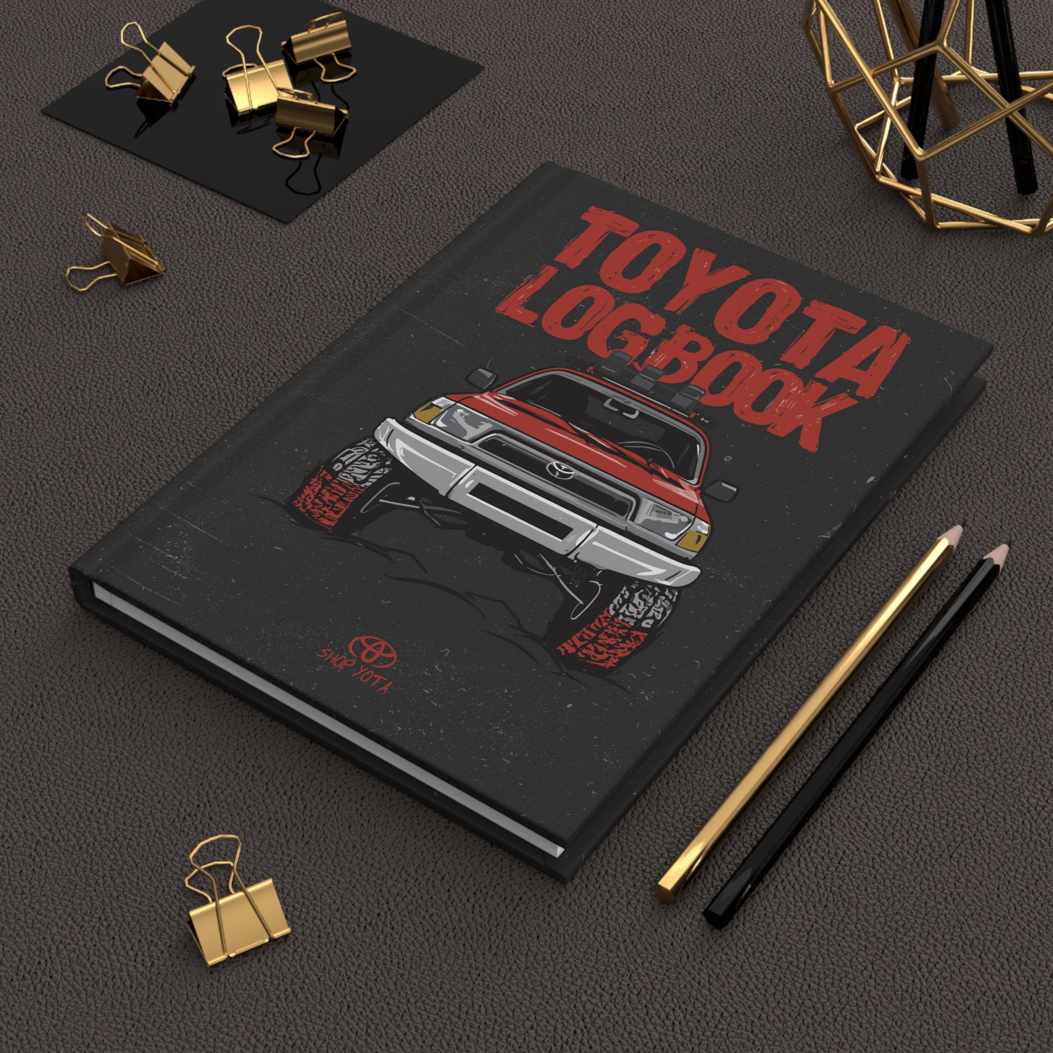 Toyota Logbook Maintenance Record Hardcover Journal Matte Black - Etsy