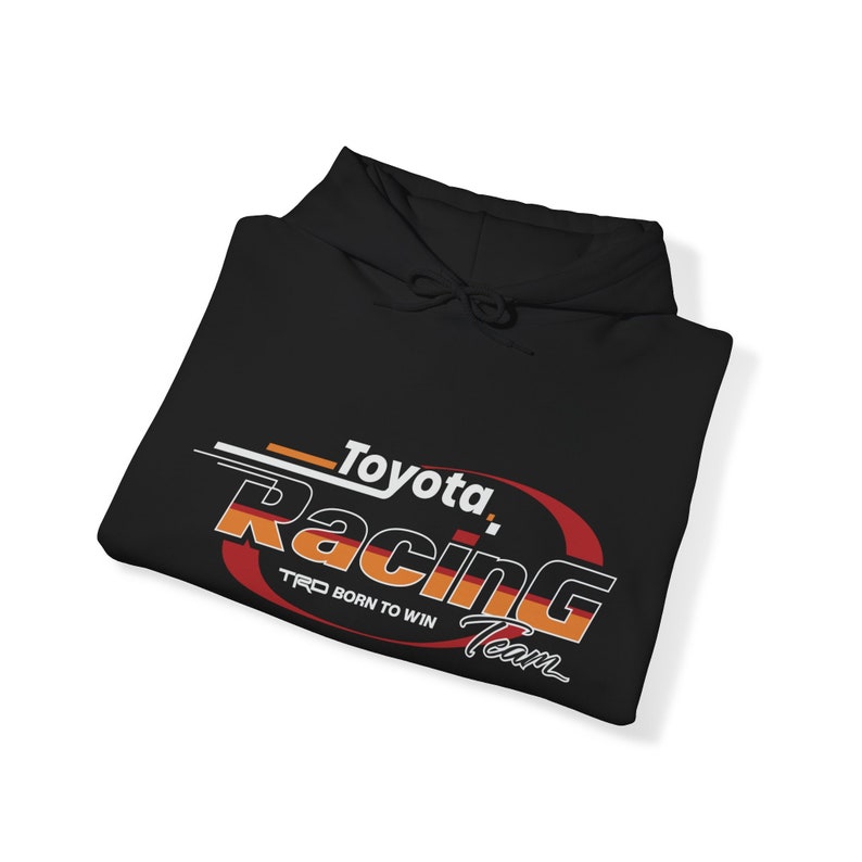 Vintage Toyota Racing Team Graphic Hoodie TRD Born to Win Slogan T ...