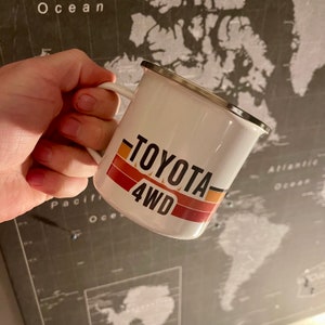 Toyota 4WD Enamel Mug - Etsy