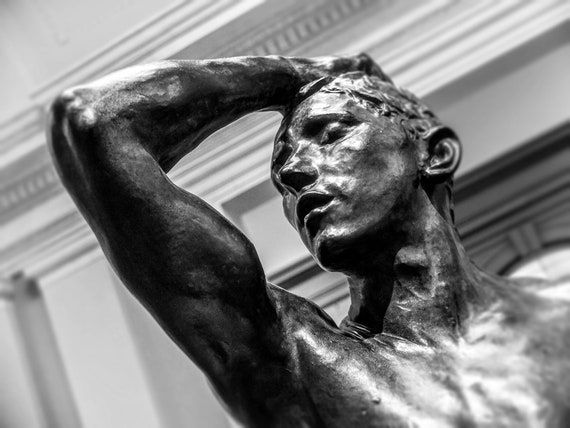 Rodin Age of Bronze Sculpture | Etsy