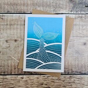 Mermaid Tail - Single Greetings Card Inspired by Wild Swimming With ...