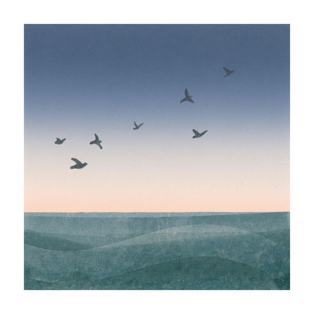 In Flight-original Limited Edition (4) Mono and Linocut Prints ...