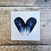 Mussel Shell Heart- Single Square Greetings Card With Brown Envelope ...