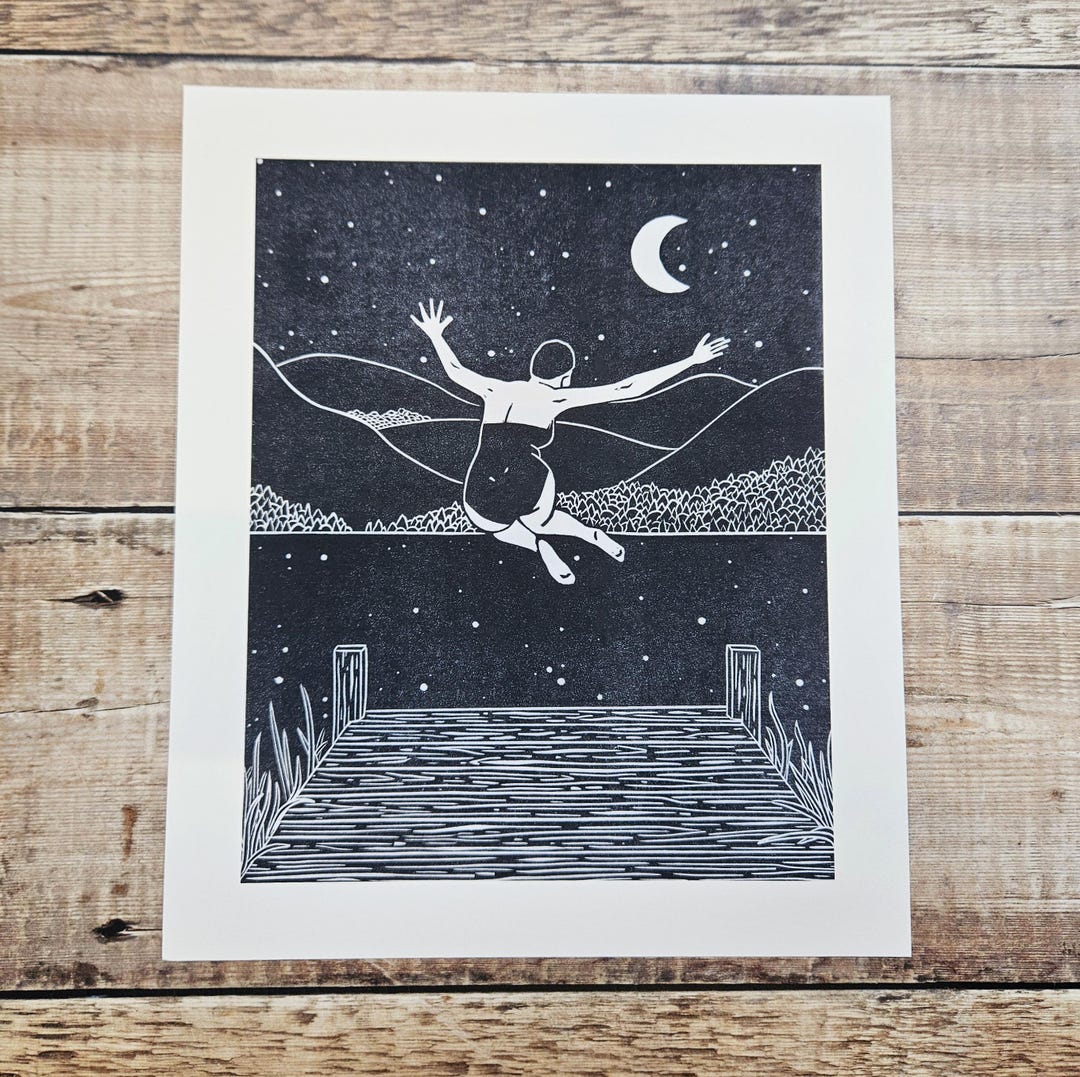 Moonlit Joy - Archival Quality Giclée Print Recreated From My Original ...