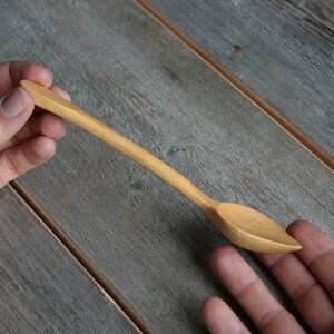 Wooden Spoon Curved Model for Daily Food Muesli and | Etsy