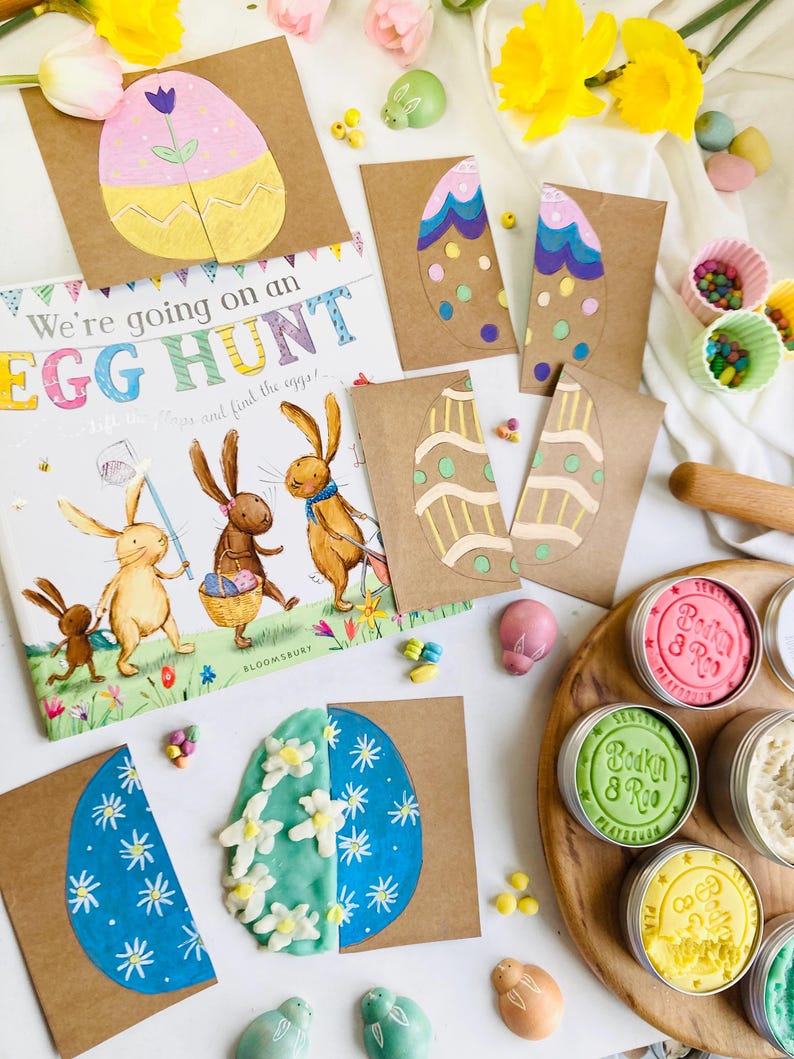 EASTER PLAYDOUGH MATS // Sensory Dough Cards. Homeschool Printables ...