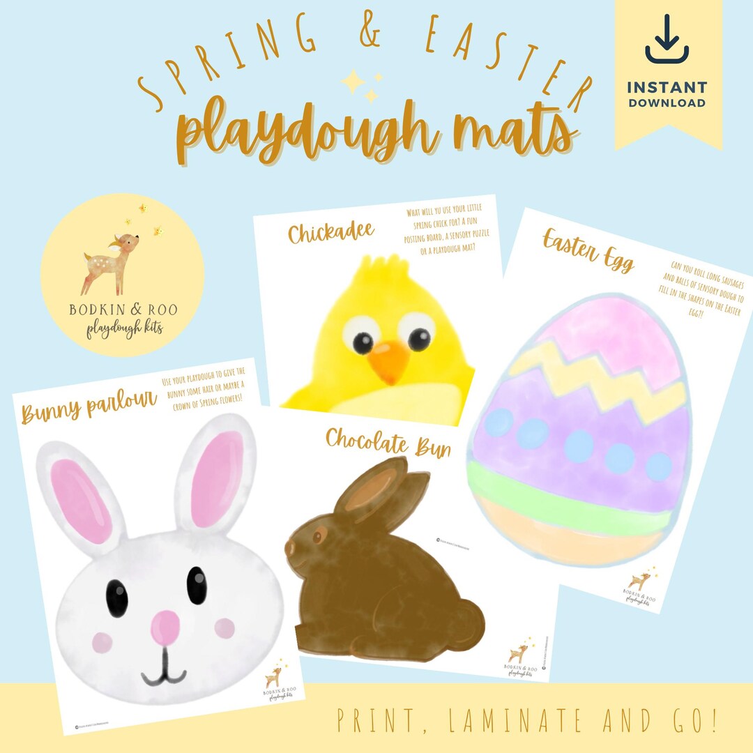 EASTER PLAYDOUGH MATS // Sensory Dough Cards. Homeschool Printables ...