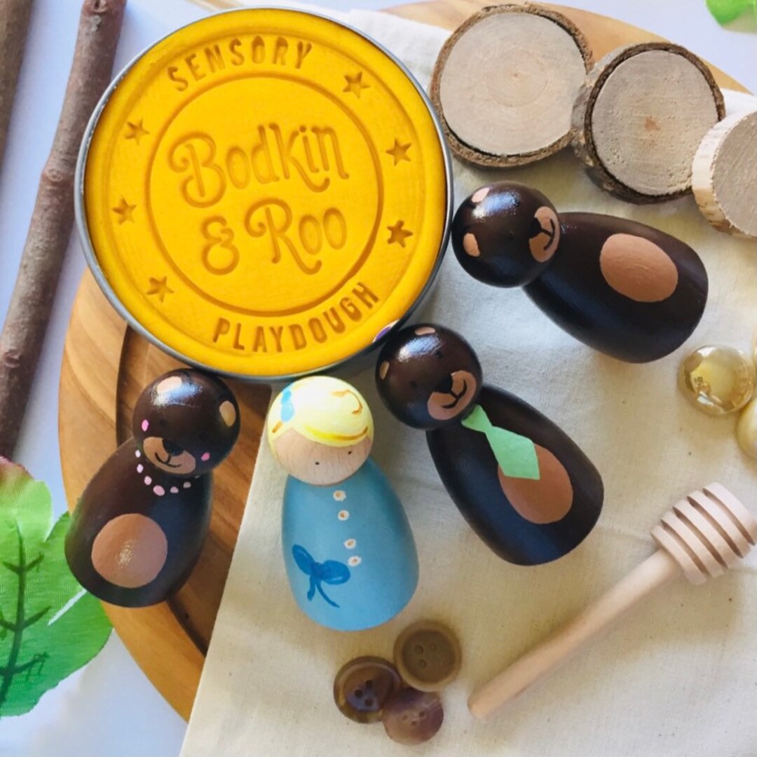 Goldilocks and the Three Bears Sensory Playdough Kit // Imaginative ...