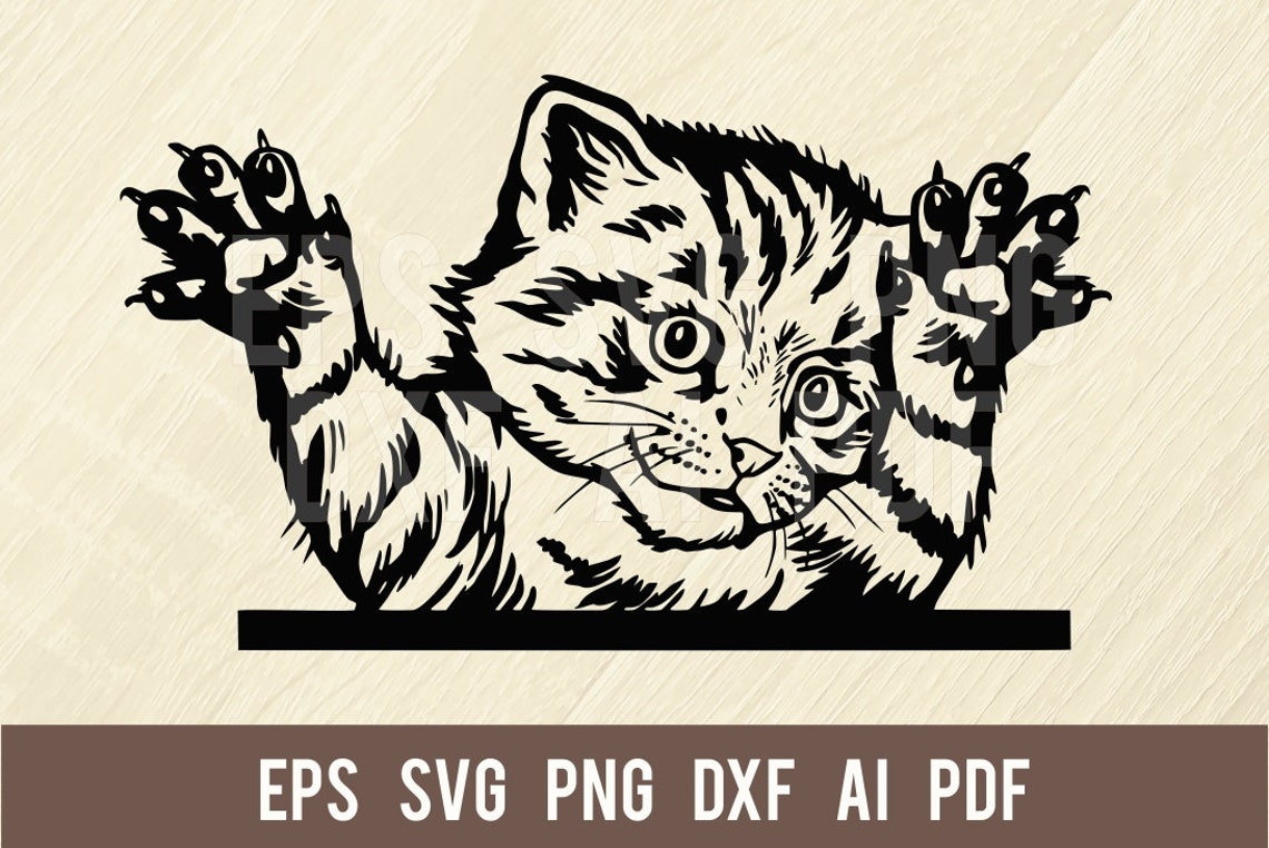 Katze SVG Kitty Svg Süße Tiere Svg Kätzchen Svg Haustiere | Etsy