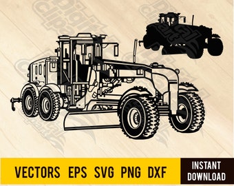 Road Grader Clipart | Etsy