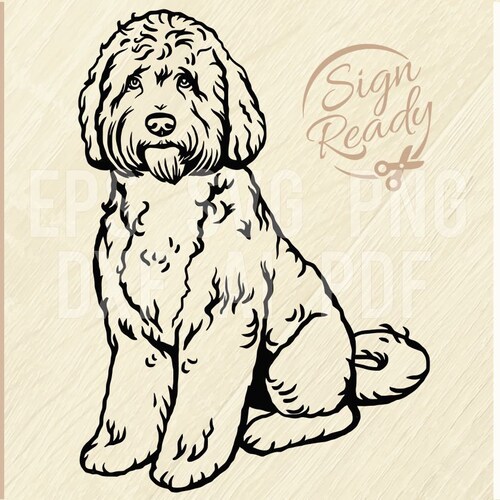 Dog Png Labradoodle Svg Vector Graphic Art Labradoodle Png | Etsy