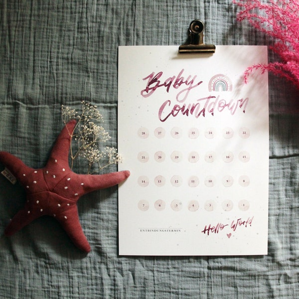 Baby Countdown - Etsy