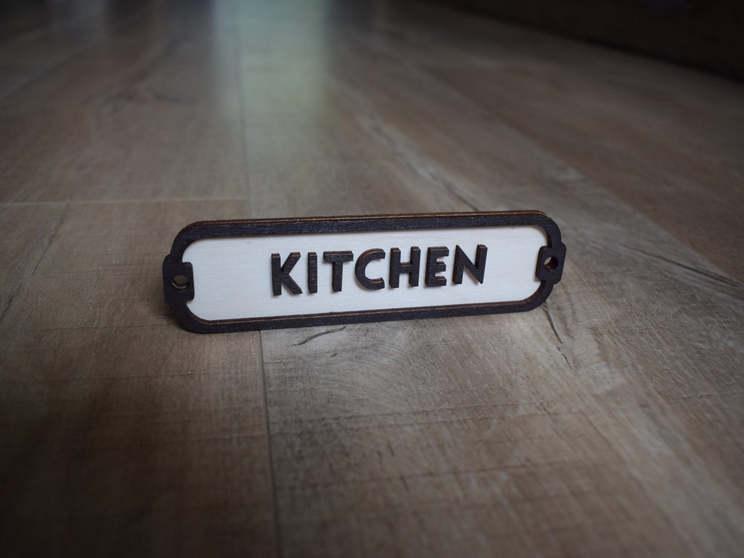 Kitchen Sign, Door Sign, Door Plaque, Vintage Style, Railway Style ...