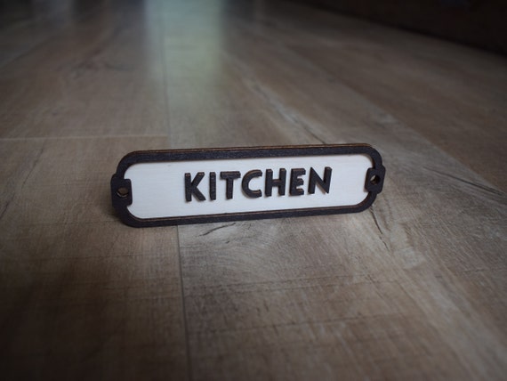 Kitchen Sign Door Sign Door Plaque Vintage Style Railway - Etsy