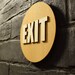 Exit Sign, WC Sign, Restroom Door Sign, Office, Restaurant, Hotel, Bar ...