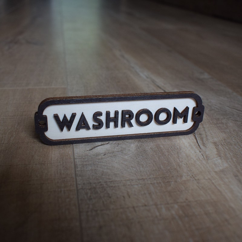 Washroom Sign - Etsy