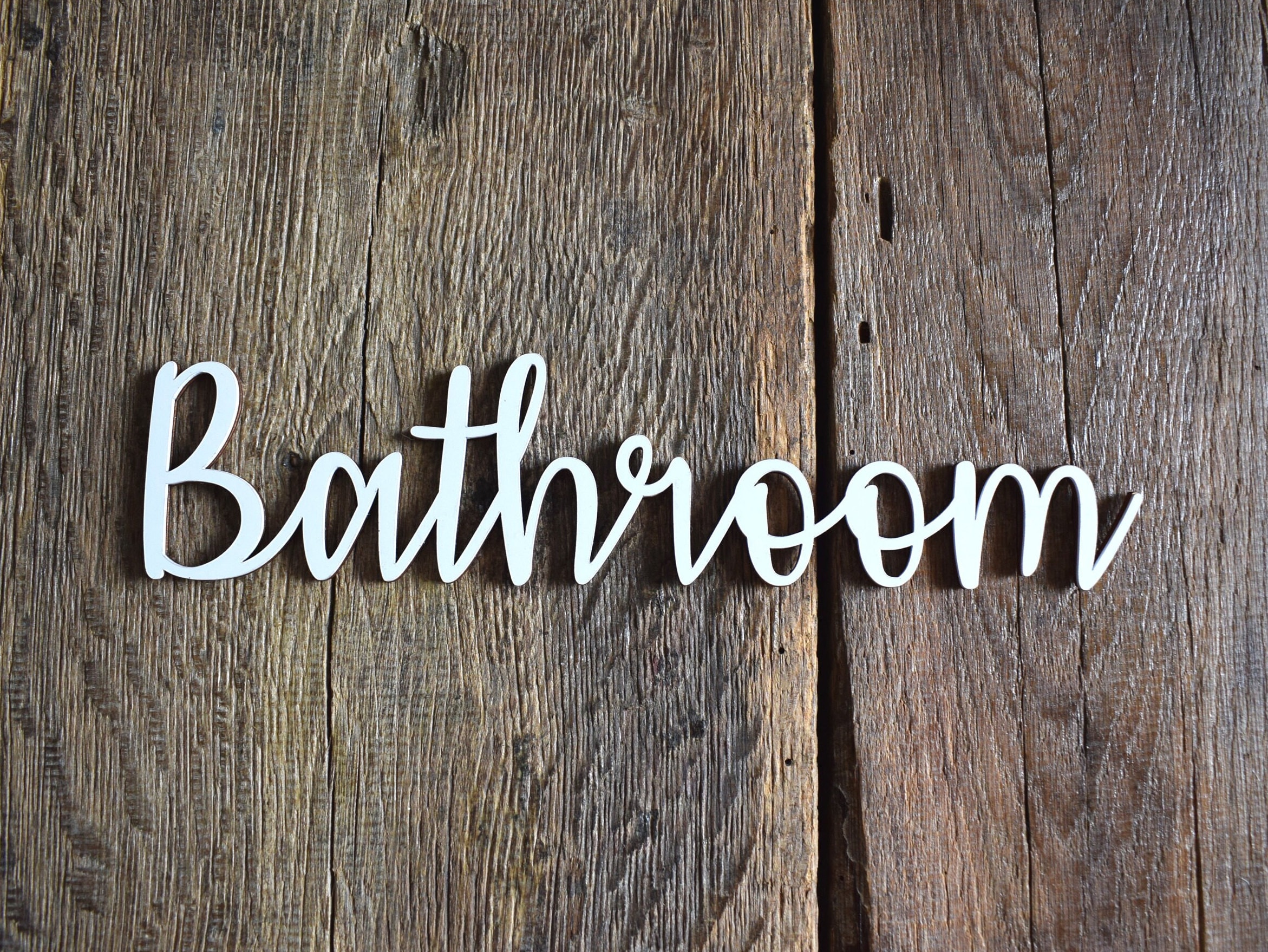 Bathroom Door Sign Bathroom Sign Bathroom Decor Cabin Sign | Etsy