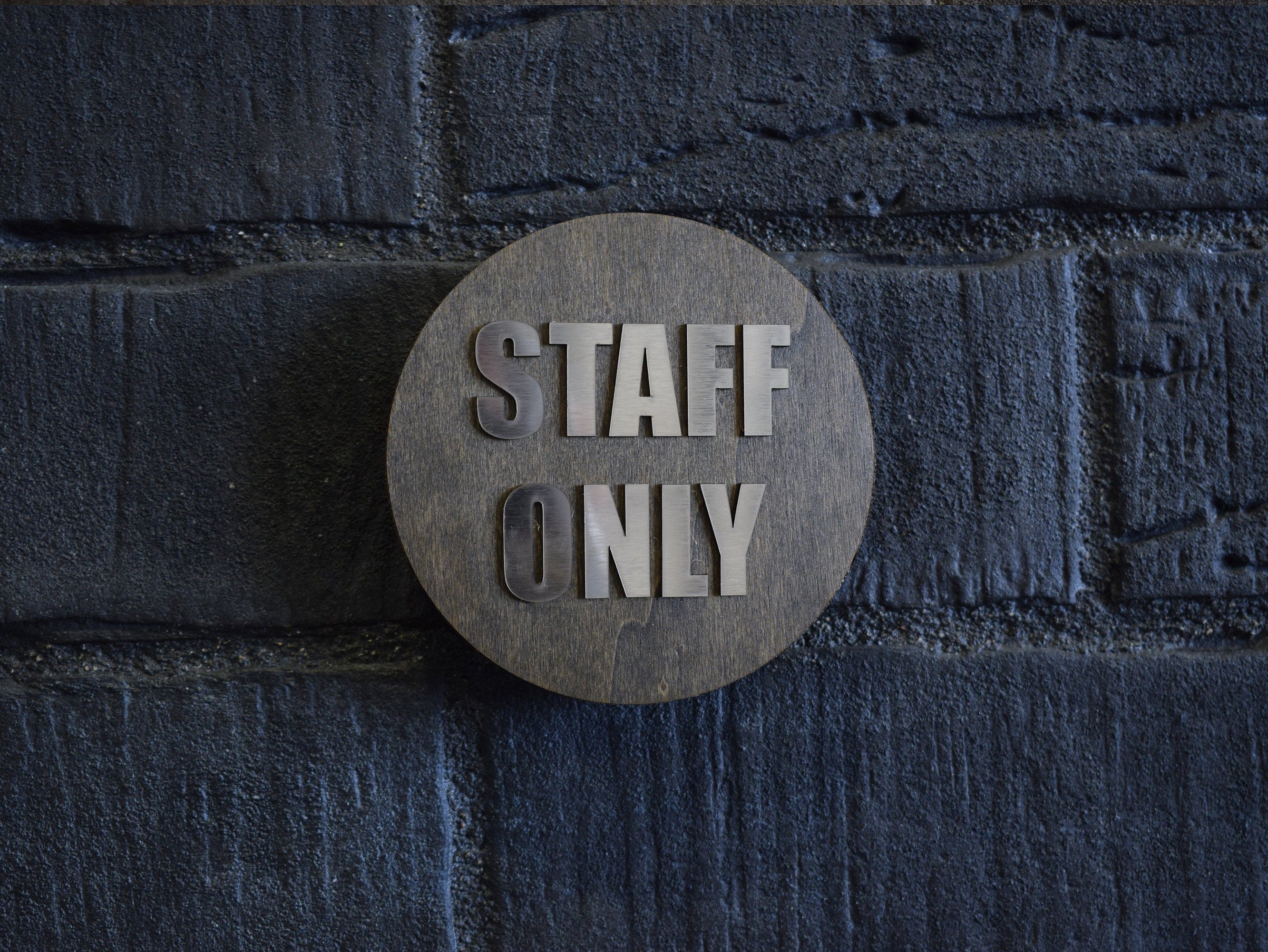 Luxury Staff Only Sign Door Sign Employees Sign Toilet Door - Etsy ...