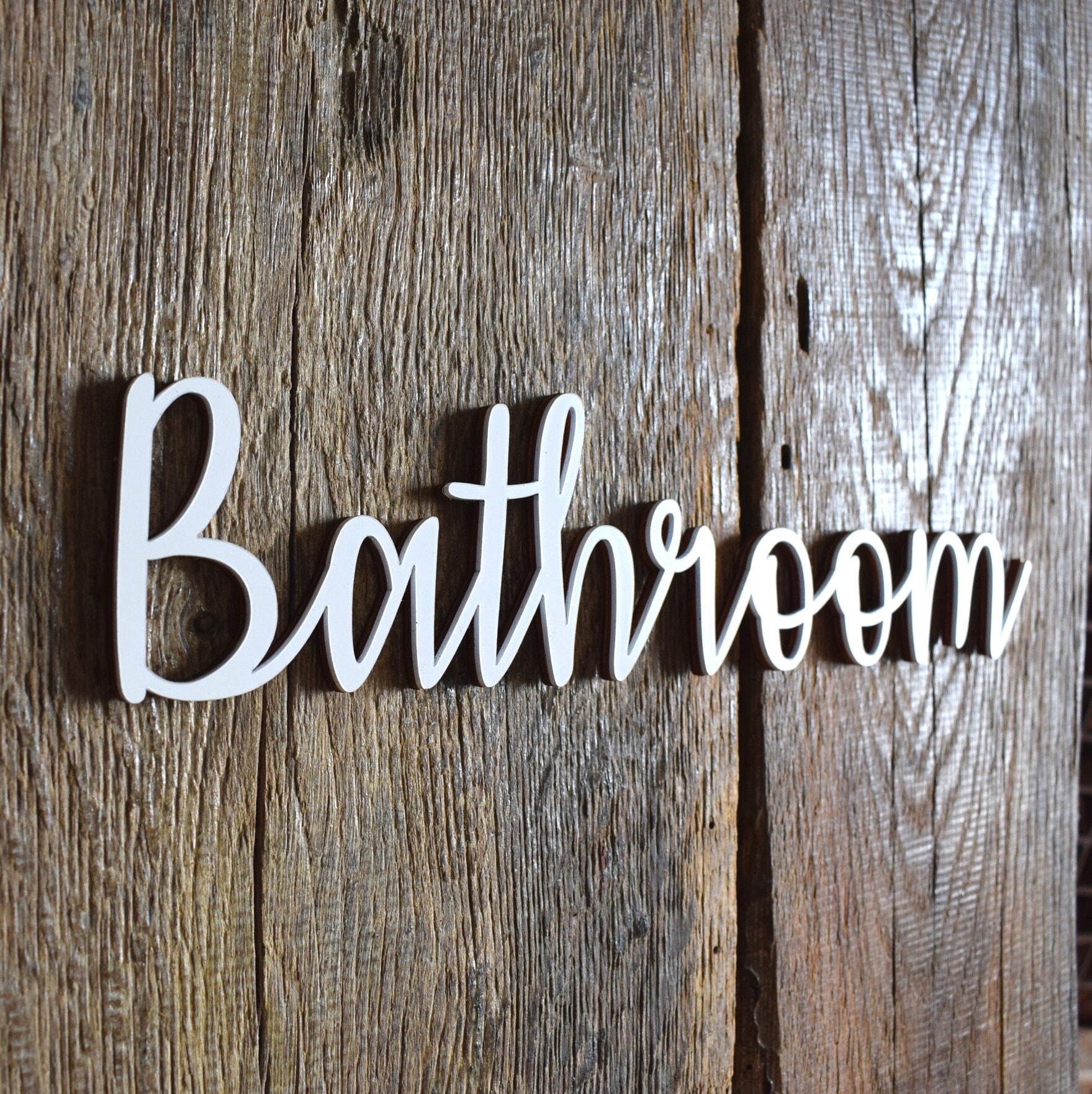 Bathroom Door Sign Bathroom Sign Bathroom Decor Cabin Sign - Etsy