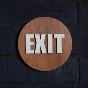 Exit Sign, WC Sign, Restroom Door Sign, Office, Restaurant, Hotel, Bar ...