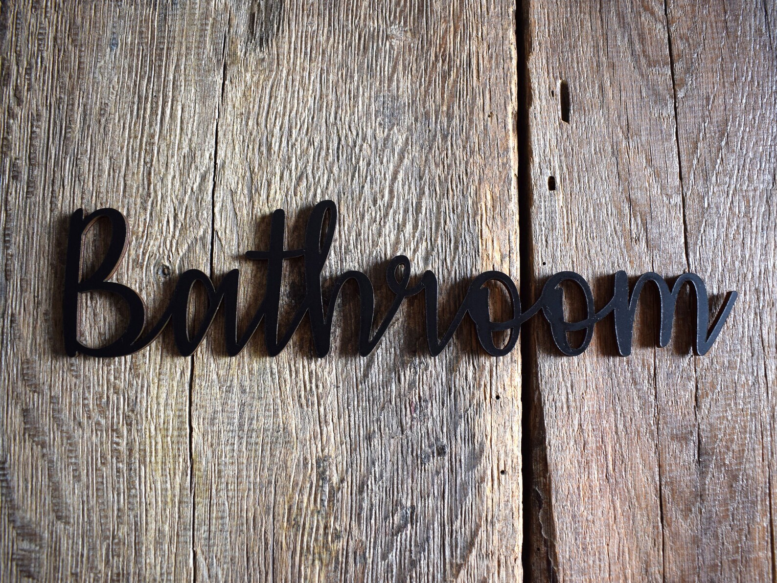 Engraved Bathroom Door Sign, Modern Cabin Decor - Etsy