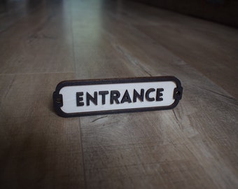 Luxury Private Sign Door Sign Door Plaque Vintage Style - Etsy