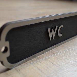 Luxury Toilet Sign, Door Sign, WC Sign, Toilet Decor, Toilet Plate ...