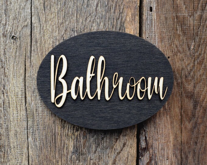 Washroom Door Sign. Retro Style Sign Made of Wood. Handmade. - Etsy Canada