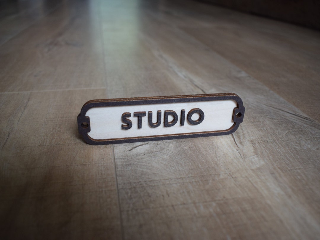 Studio Sign,door Sign, Door Plaque, Vintage Style, Railway Style, Retro ...