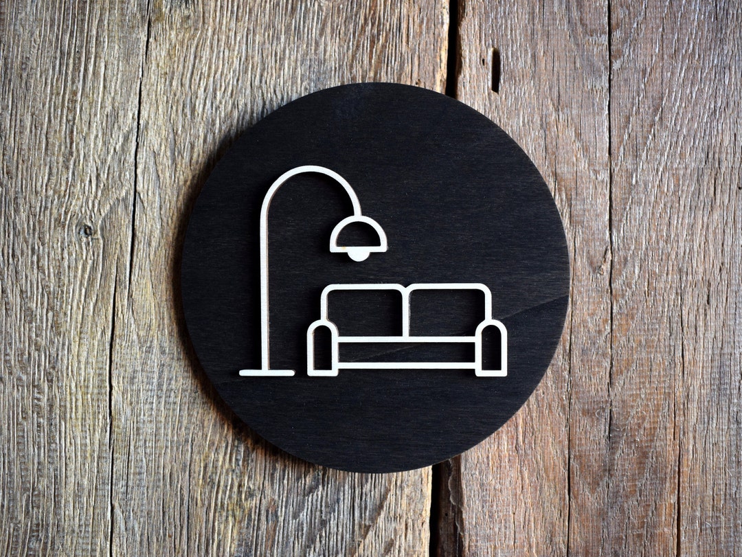 Living Room Door Sign, Living Room Sign, Living Room Decor, Cabin Sign ...