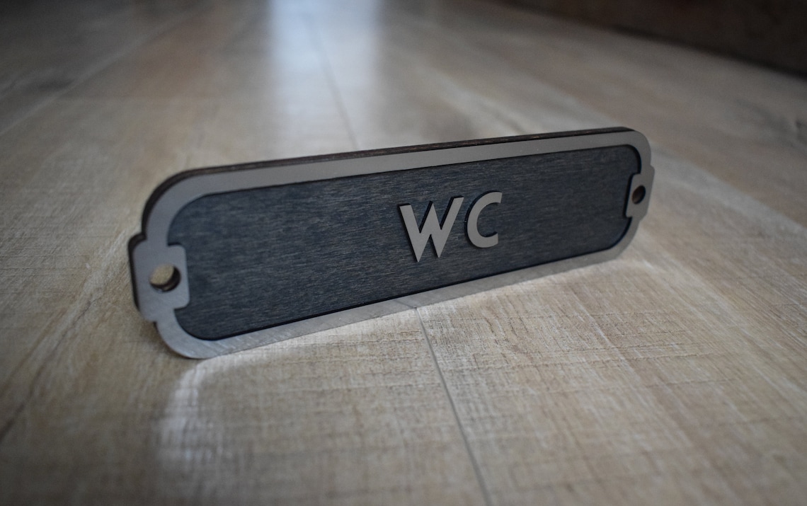 Luxury Toilet Sign Door Sign WC Sign Toilet Decor Toilet | Etsy