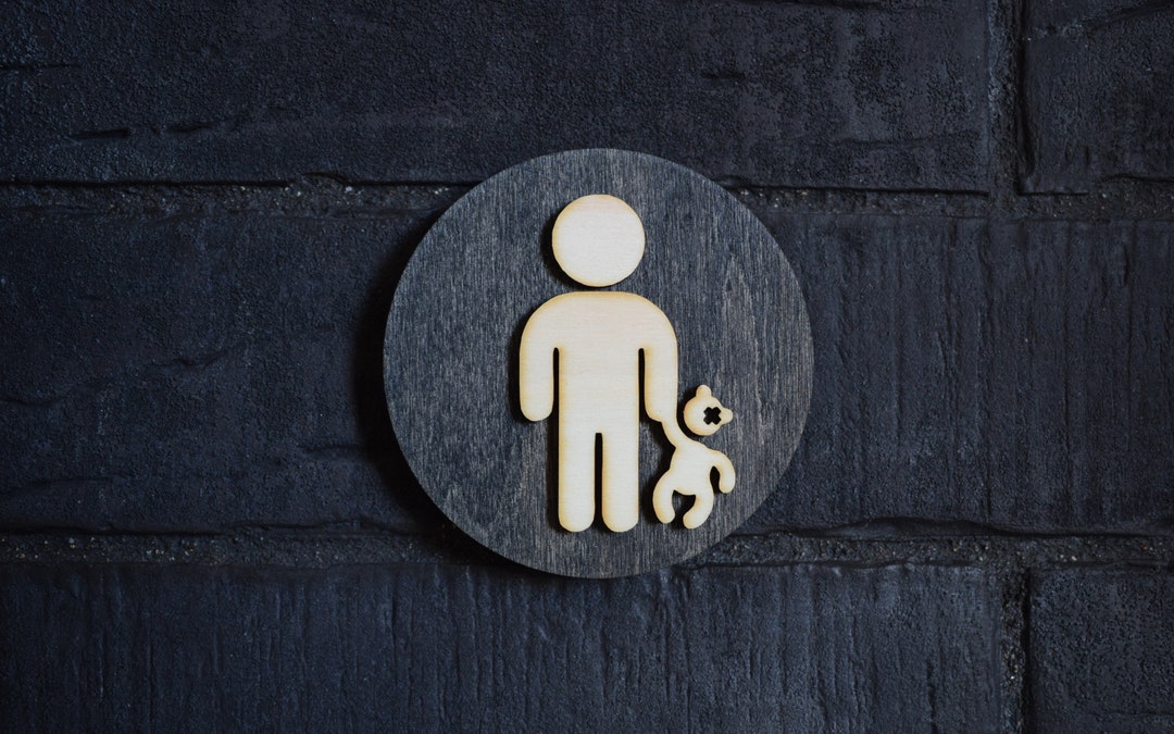 Children Door Sign, Child Door Sign, Boy Door Sign, Door Sign, Toilet ...