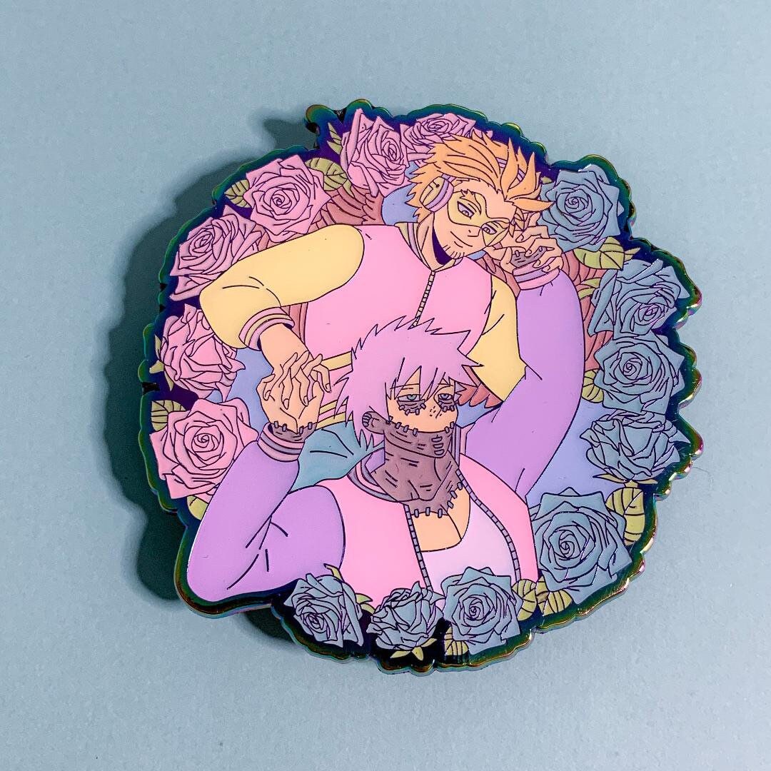 Hawks and Dabi rainbow Metal & Pastel Colors Enamel Pin - Etsy