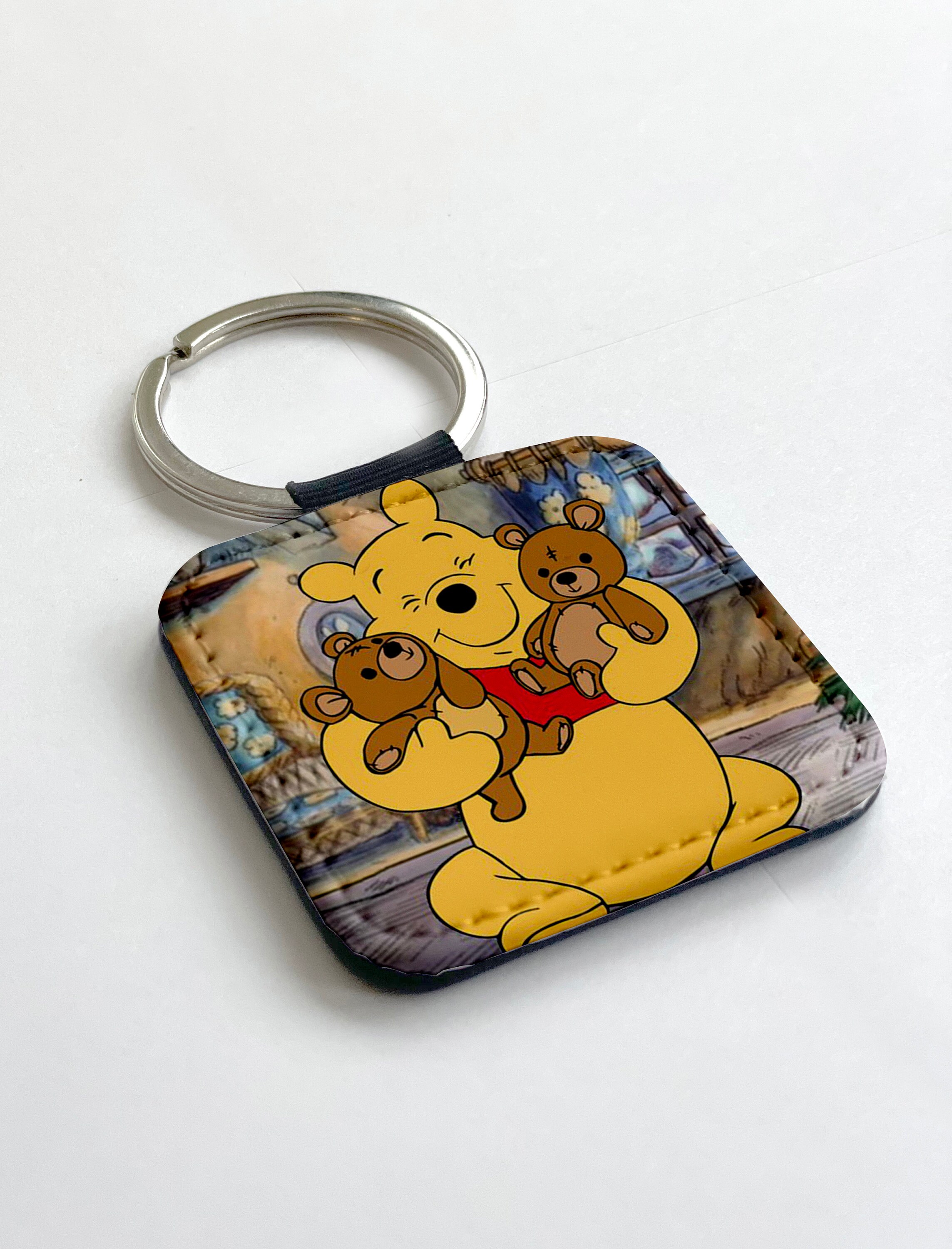 Personalised Faux Leather Key Ring, Custom Faux Leather Key Chain, New ...