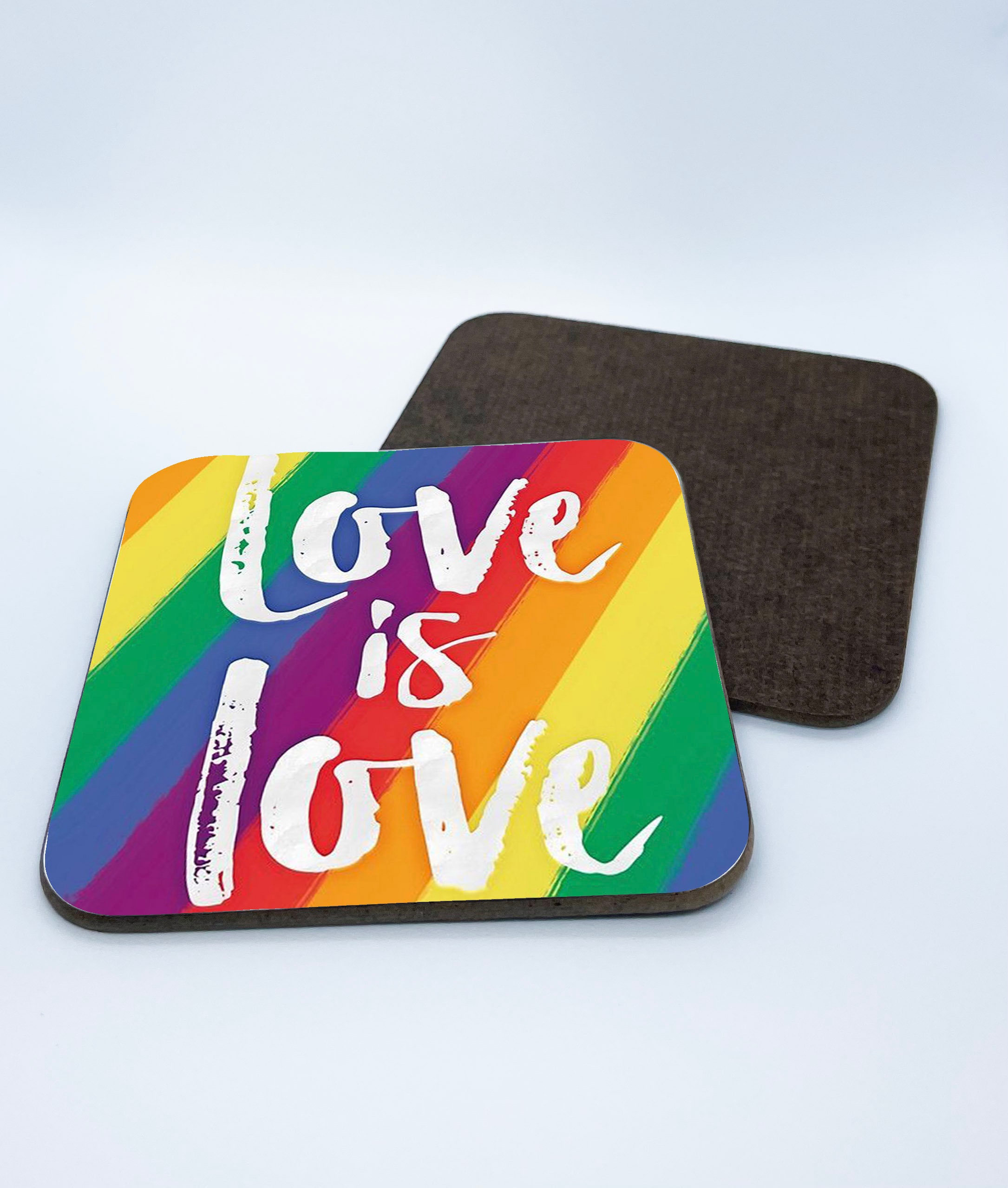 Personalised High Gloss Cup Coasters, Square Drink Coaster, Round ...