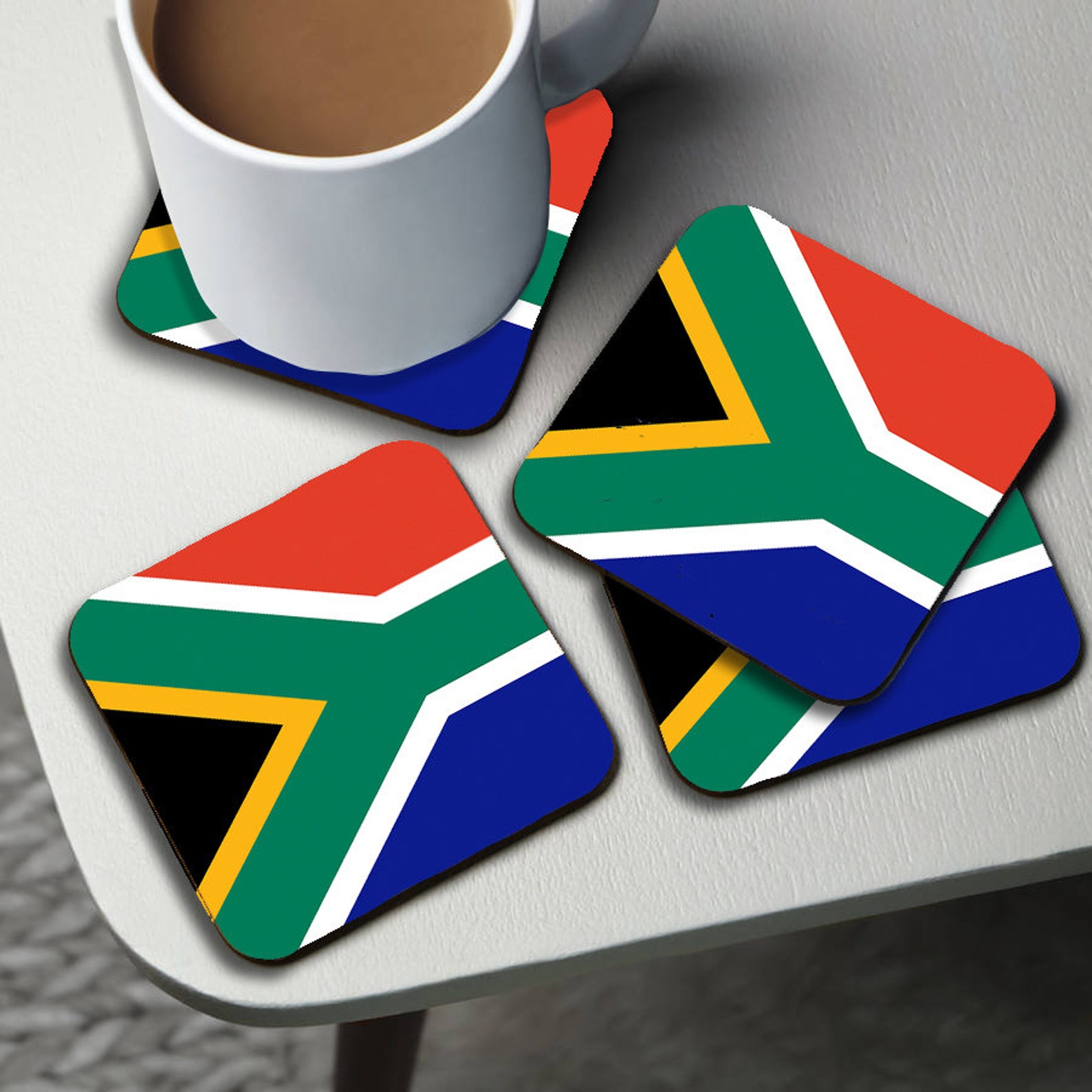 Personalised High Gloss Cup Coasters Square Drink Coaster | Etsy