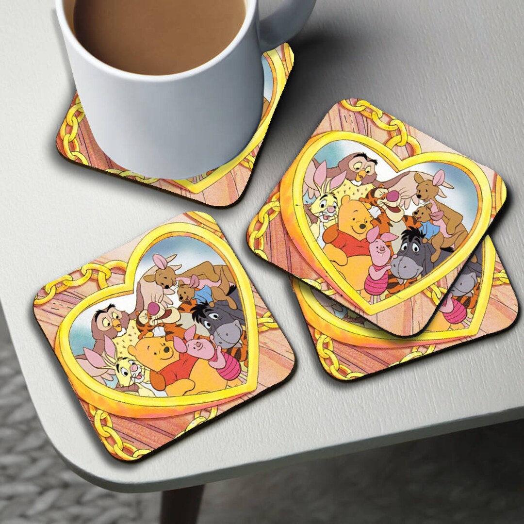 Personalised High Gloss Cup Coasters, Square Drink Coaster, Round ...