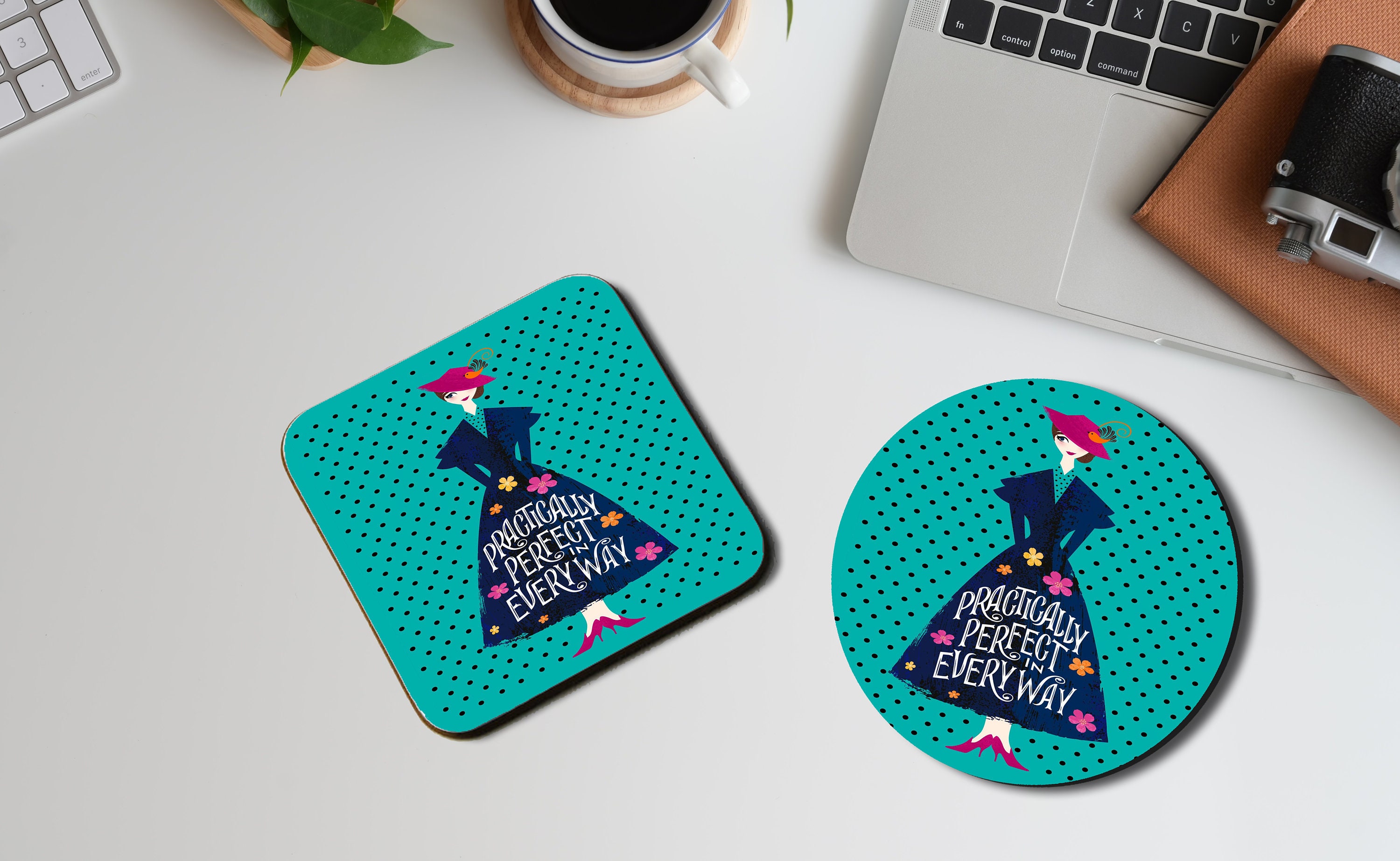 Personalised High Gloss Cup Coasters, Square Drink Coaster, Round ...