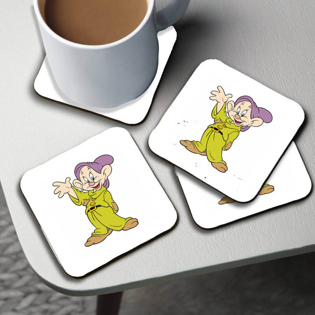 Personalised High Gloss Cup Coasters, Square Drink Coaster, Round ...