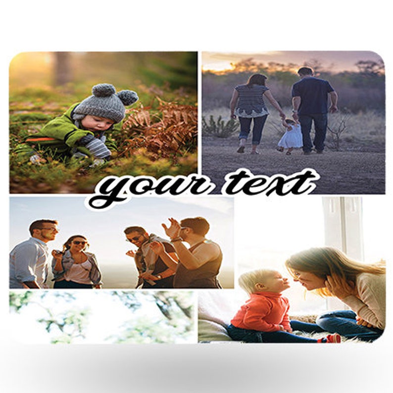 Custom Photo Collage High Gloss Table Mat Square Placement - Etsy