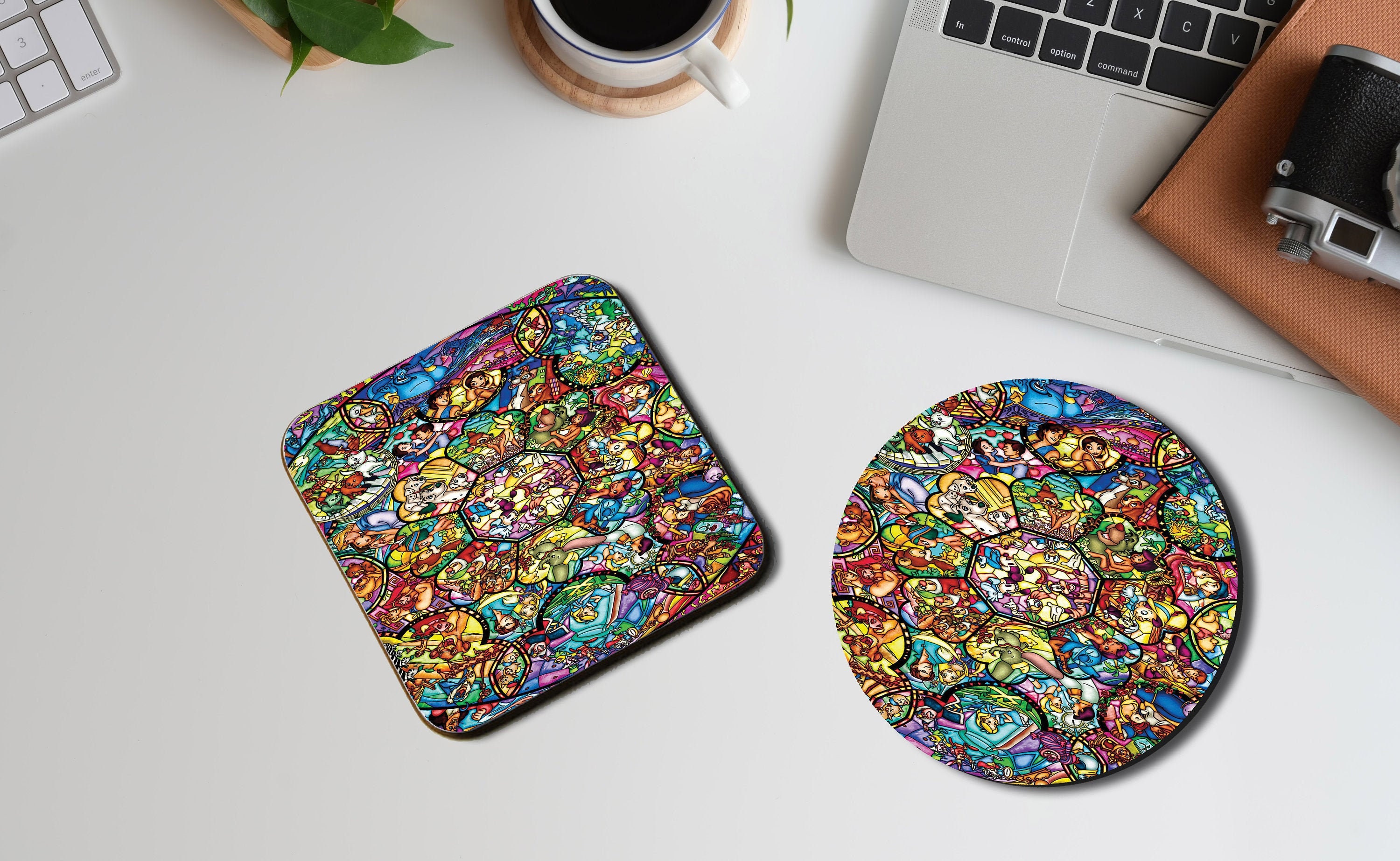 Personalised High Gloss Cup Coasters Square Drink Coaster - Etsy