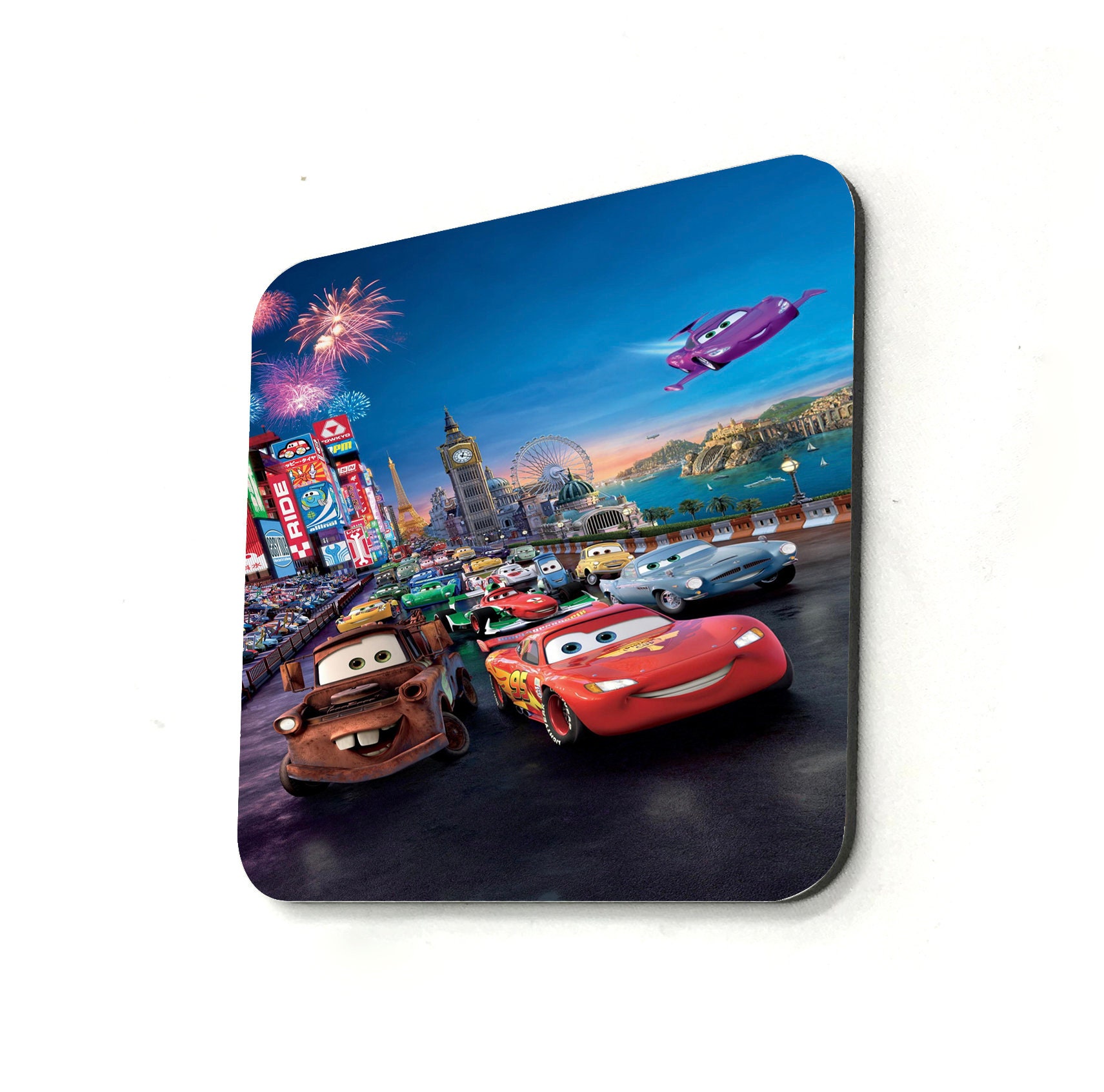 Disney Cars Lightning McQueen and Mater Coasters sold by Merrile ...